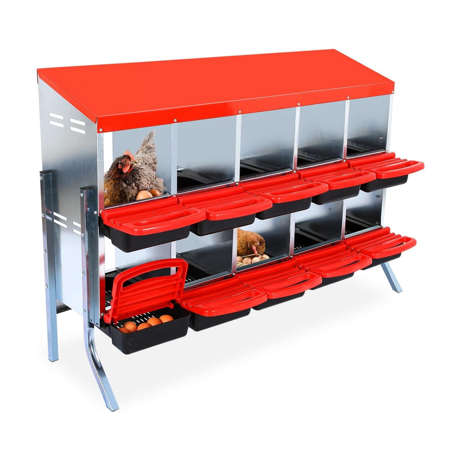 Chicken Nesting Box, 8/10 Compartments Nesting Boxes for Chickens ...