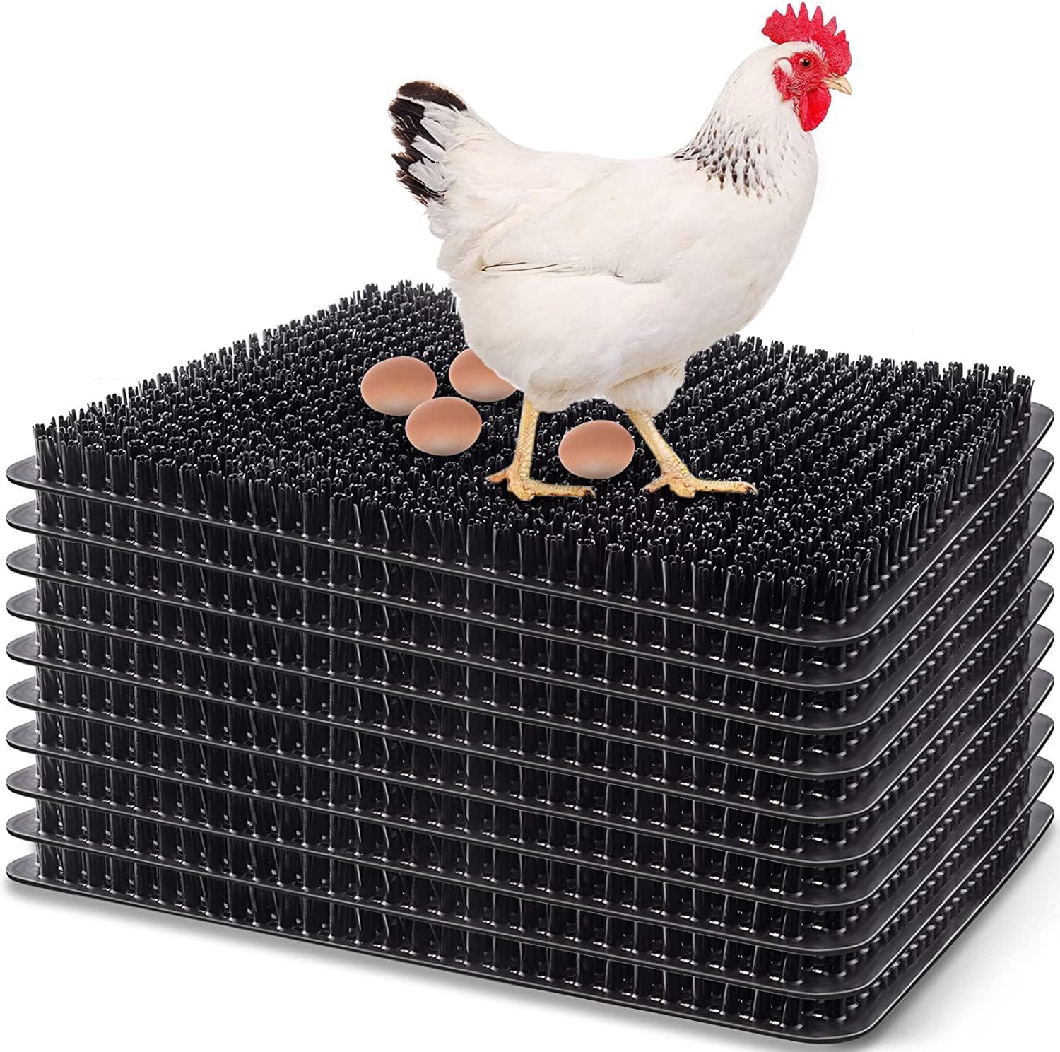 Chicken Nesting Box Pads,6 Pcs Chicken Coop Mats,Washable Plastic ...