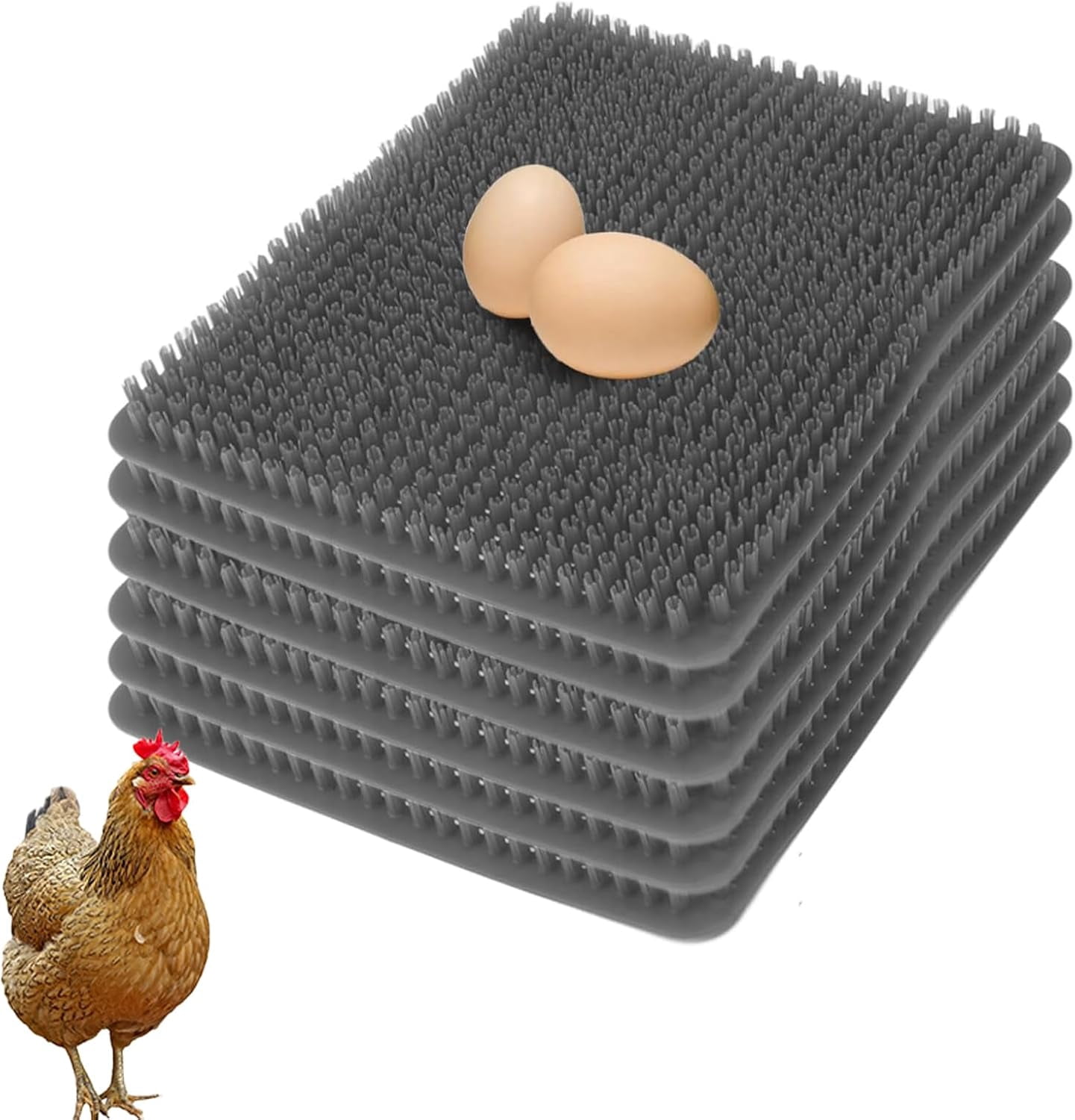 Chicken Nesting Box Pads,6 Pcs Chicken Coop Mats,Washable Plastic ...