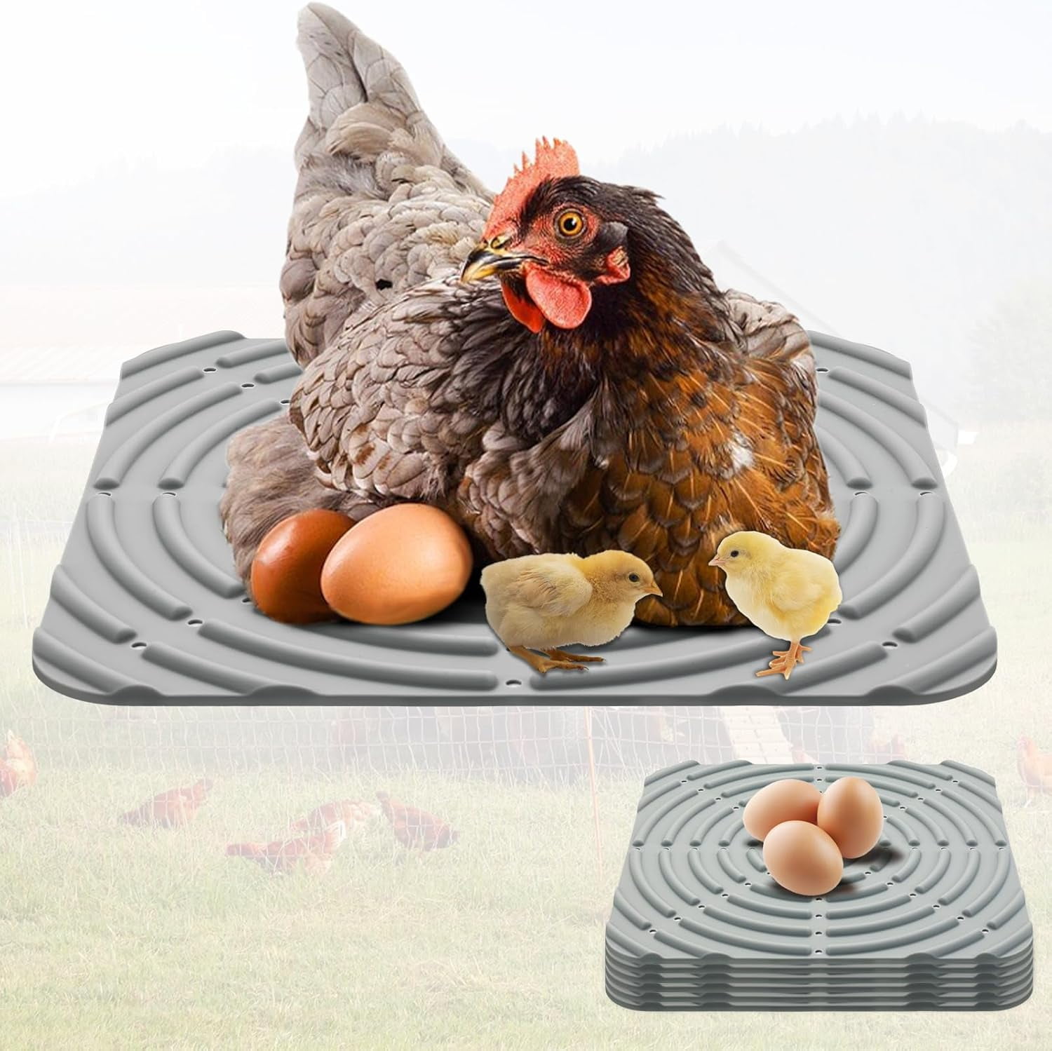 Chicken Nesting Box Pads, 6 Washable Chicken Nesting Pads for Laying ...