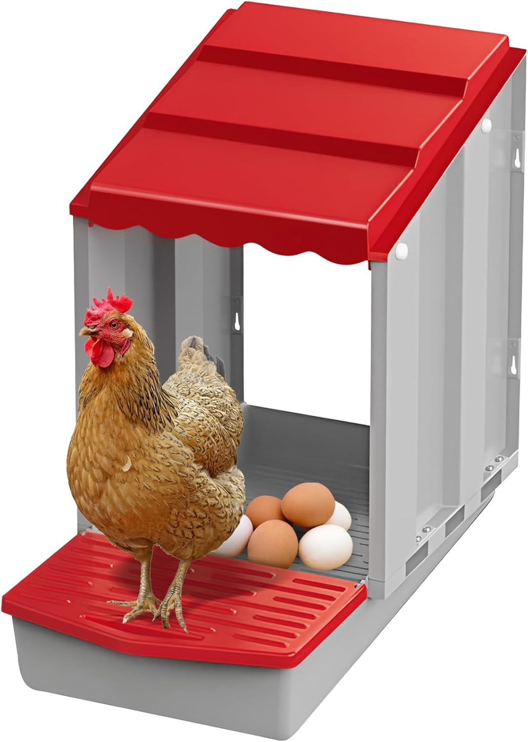 Chicken Nesting Boxes,3 Hole Nesting Box for Chicken Coop, Rolling Egg ...