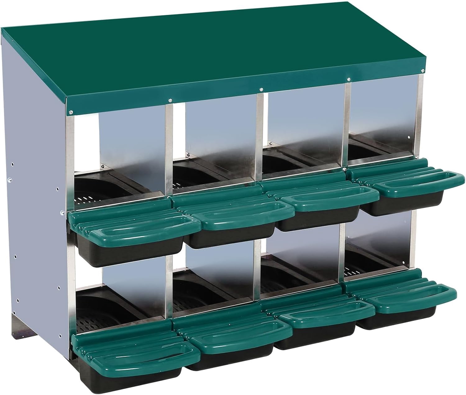 Chicken Nesting Boxes, 8 Hole/10 Hole Chicken Laying Boxes,Roll Away ...