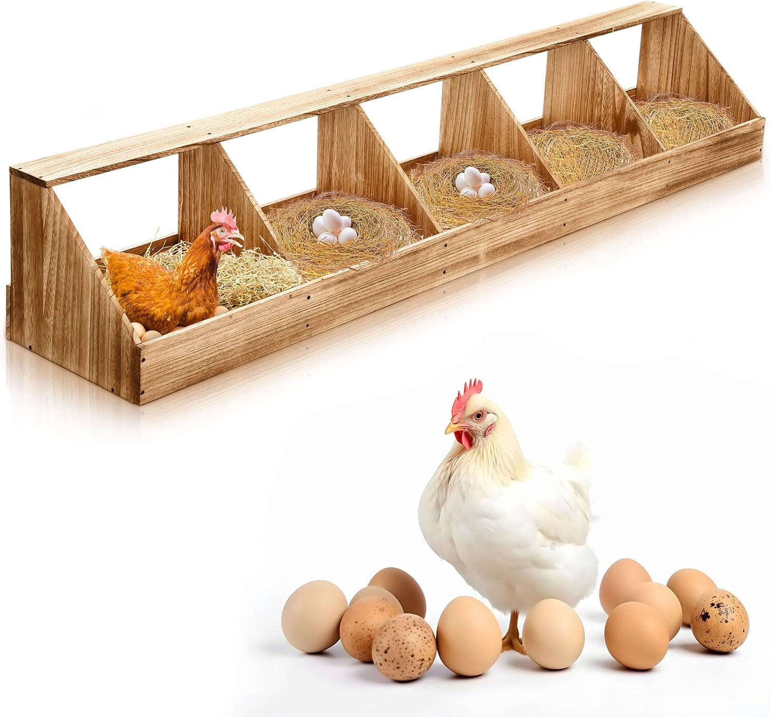 Chicken Nesting Boxes, Chicken Laying Boxes Coop Accessories Roosting ...