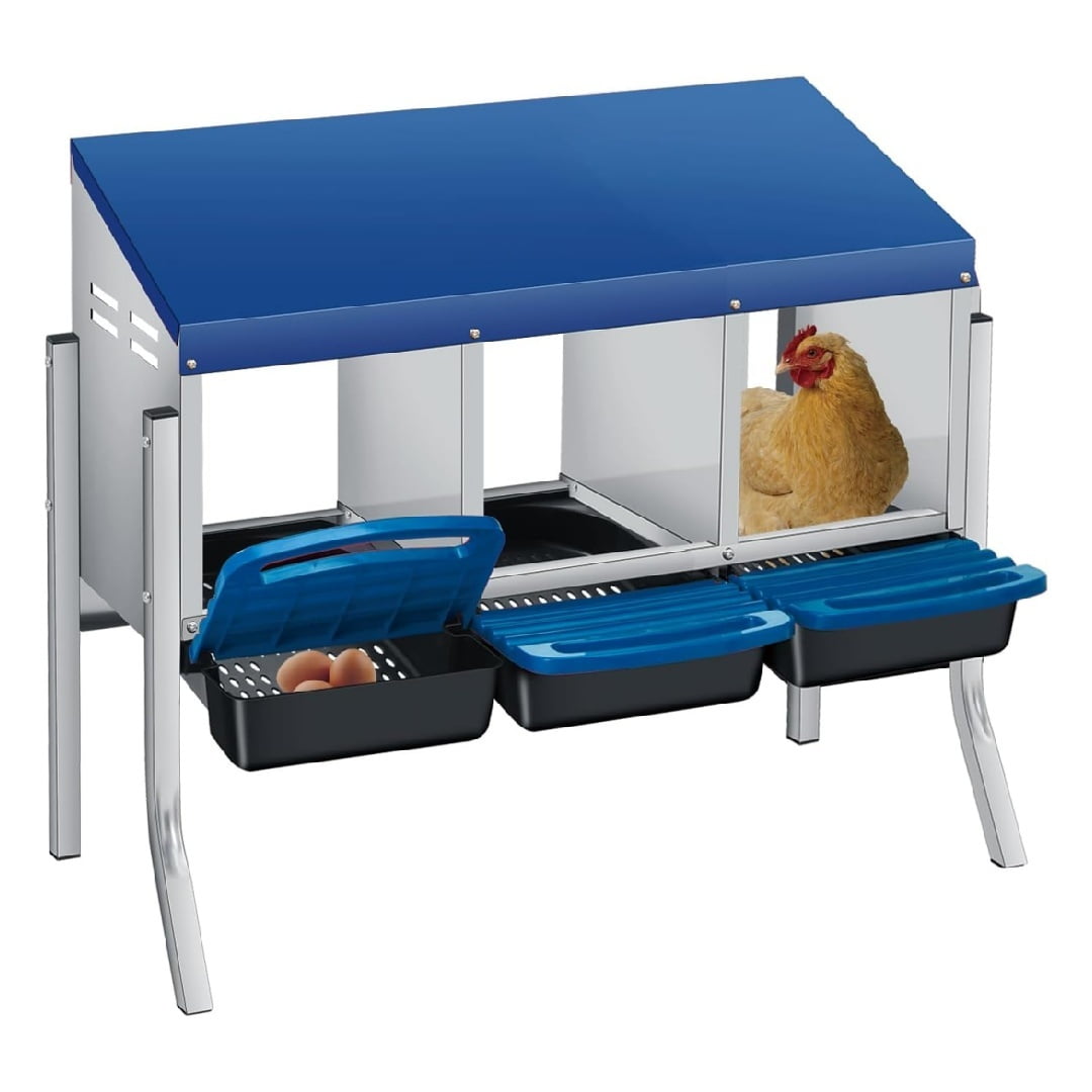 Chicken Nesting Boxes with Legs, 3/4 Hole Weatherproof Galvanized Steel ...