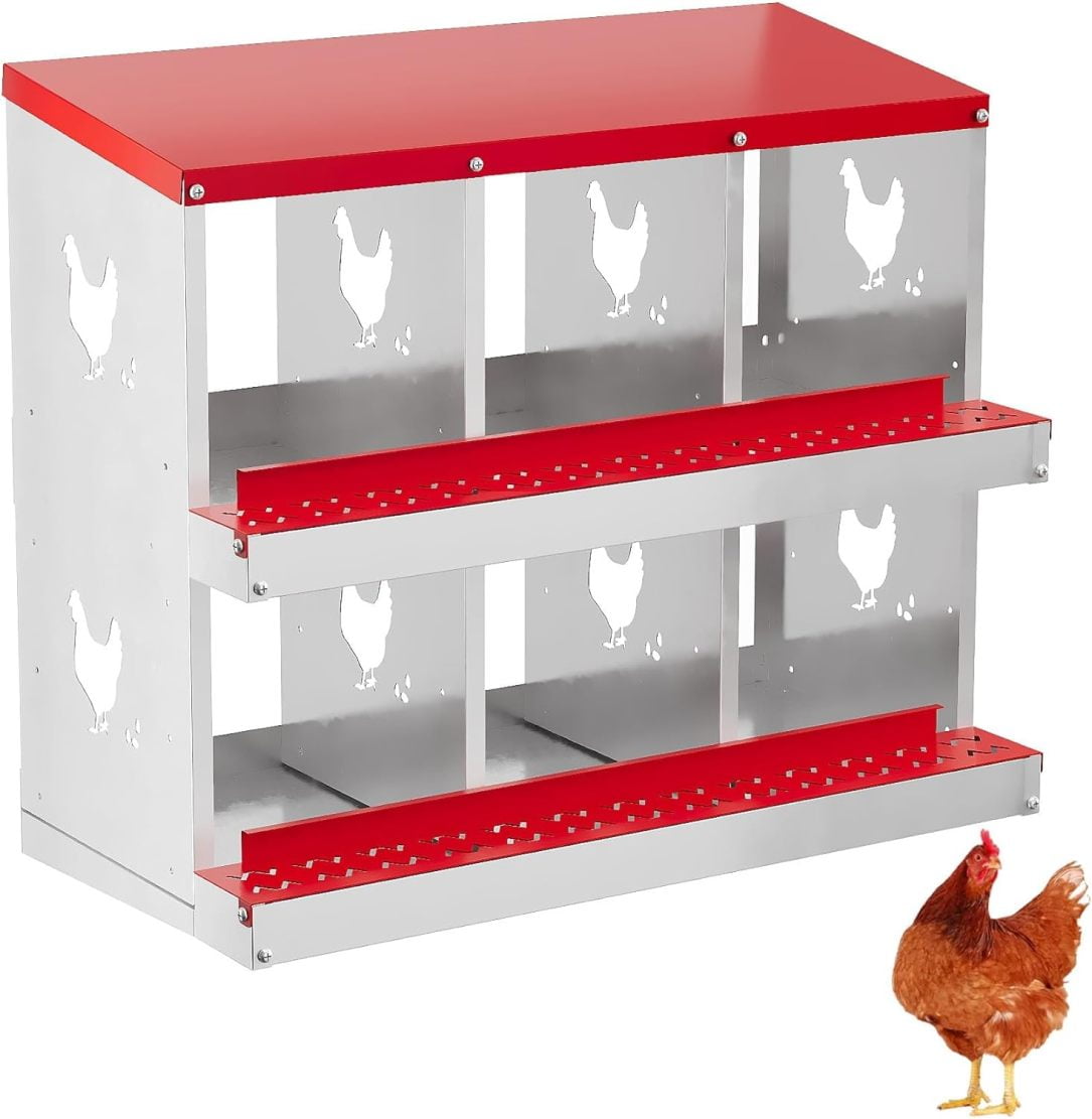Chicken Nesting Boxes with Roll Away Egg Tray,6/8/10 Compartments ...