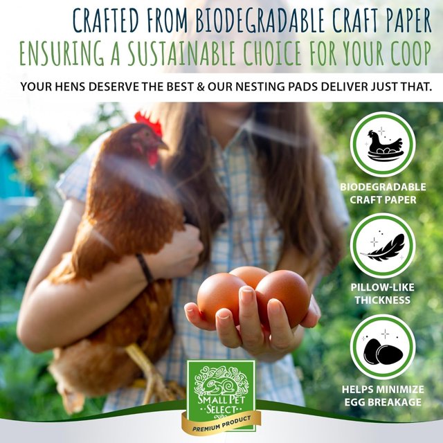 Chicken Nesting Pads (8-Pack), 13x13, Disposable Liners for Hens, Fits ...