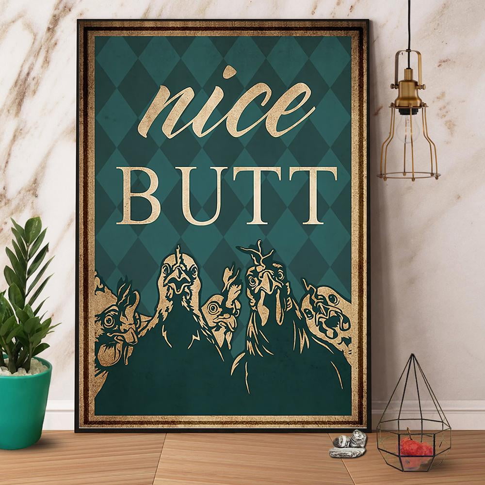 Chicken Nice Butt Paper Poster No Frame Matte Wall Art Decor 11 x 17 ...