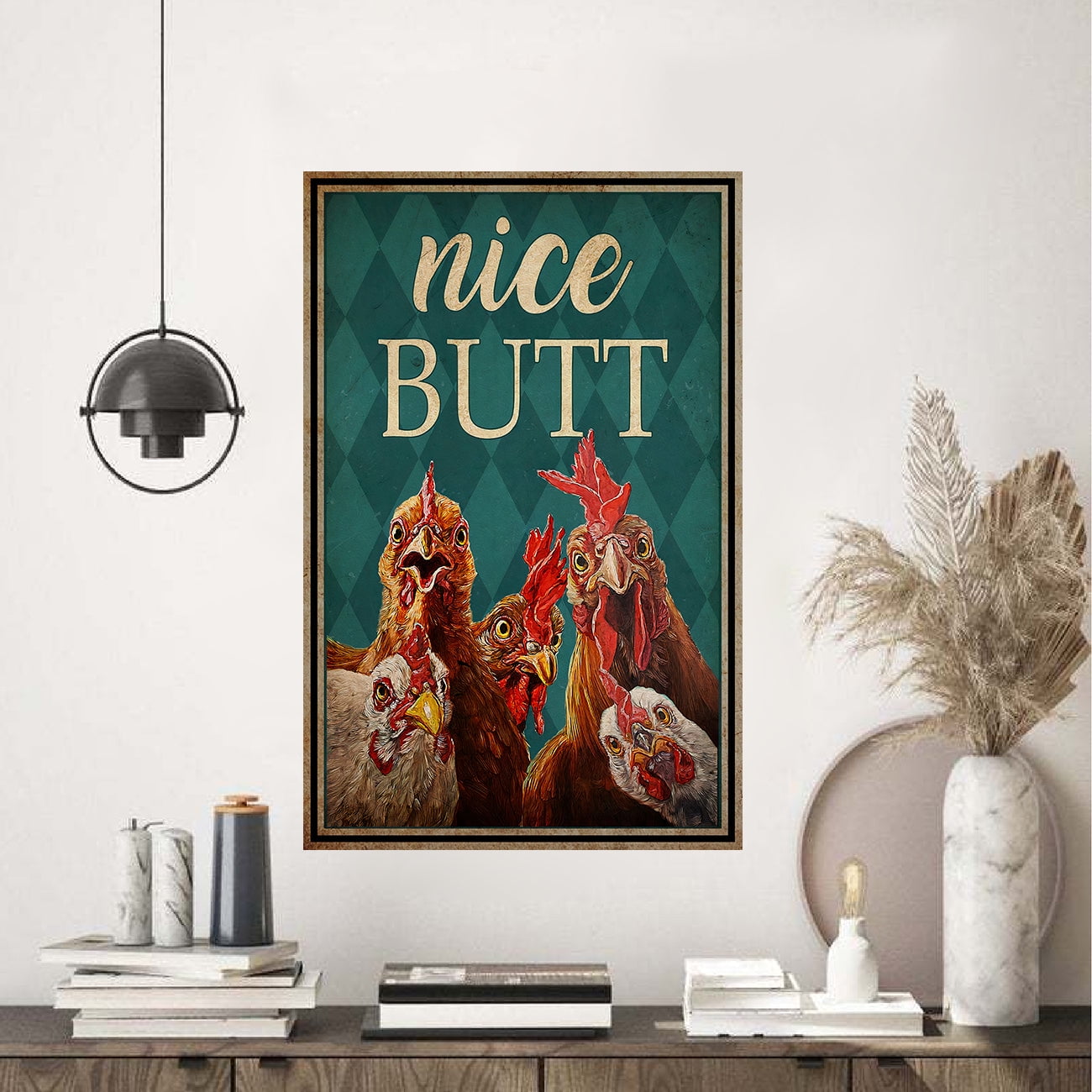 Chicken Nice Butt Poster 11 x 17 Inch Poster - Walmart.com
