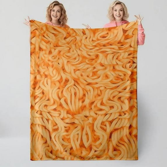 Chicken Noodle Pattern Blanket,Soft Comfortable Portable Throw Blanket ...
