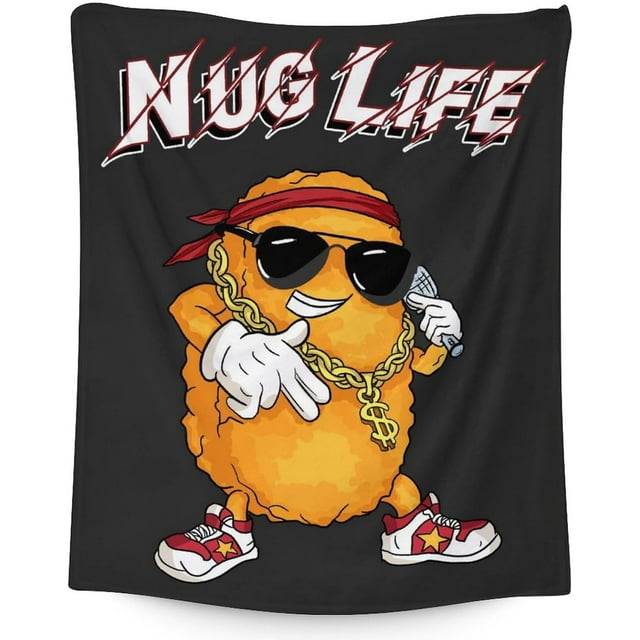 Chicken Nugget Blanket - Soft, Fuzzy & Warm - Flannel Throw Blankets ...