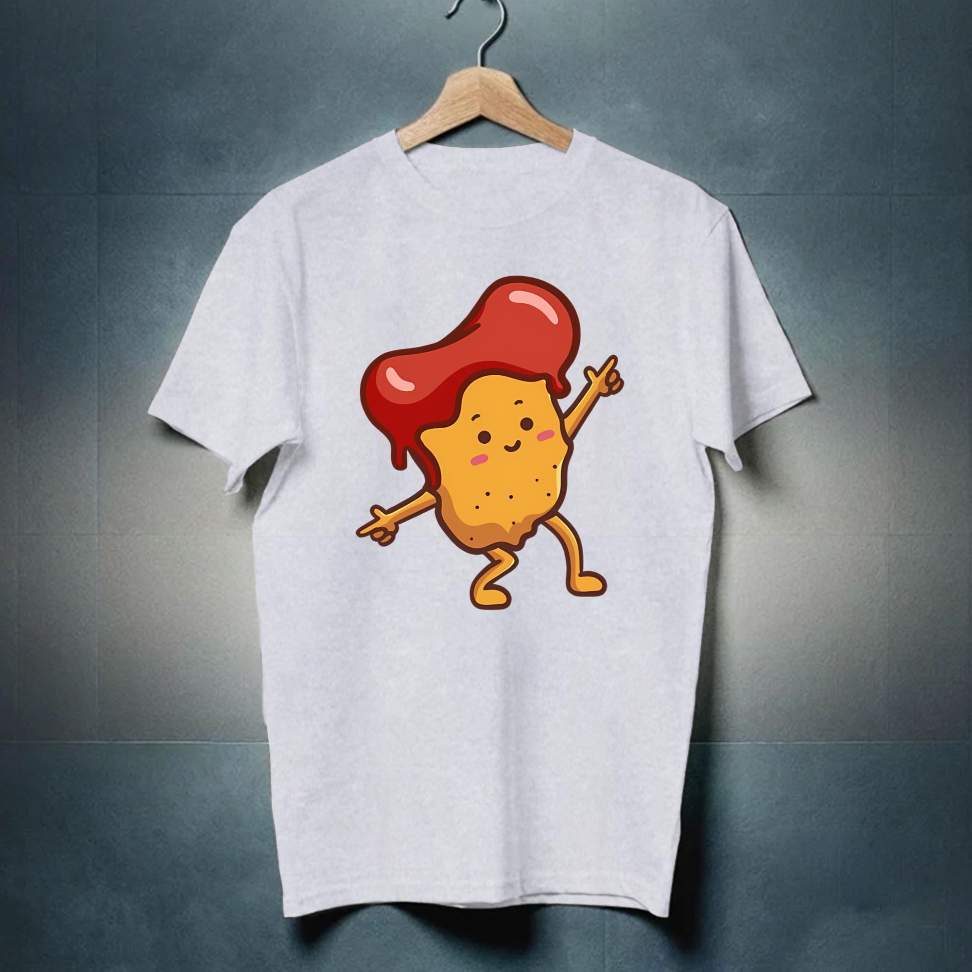 Chicken Nugget Hair Ketchup Shirt, Deboned Chicken Meat, Chicken ...