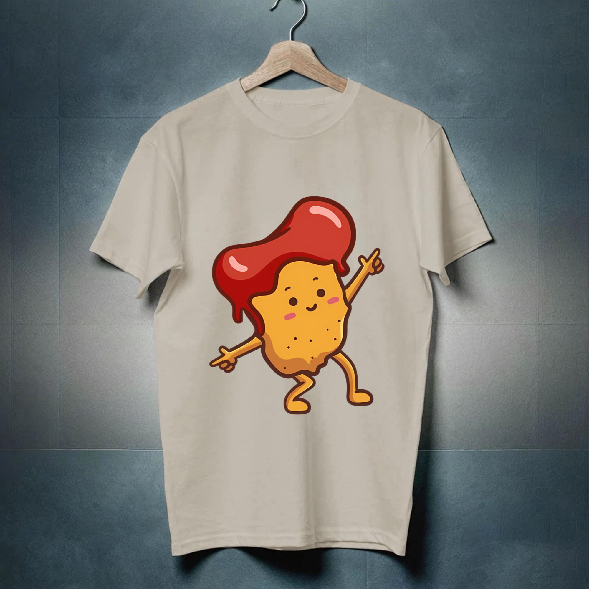 Chicken Nugget Hair Ketchup Shirt, Deboned Chicken Meat, Chicken ...