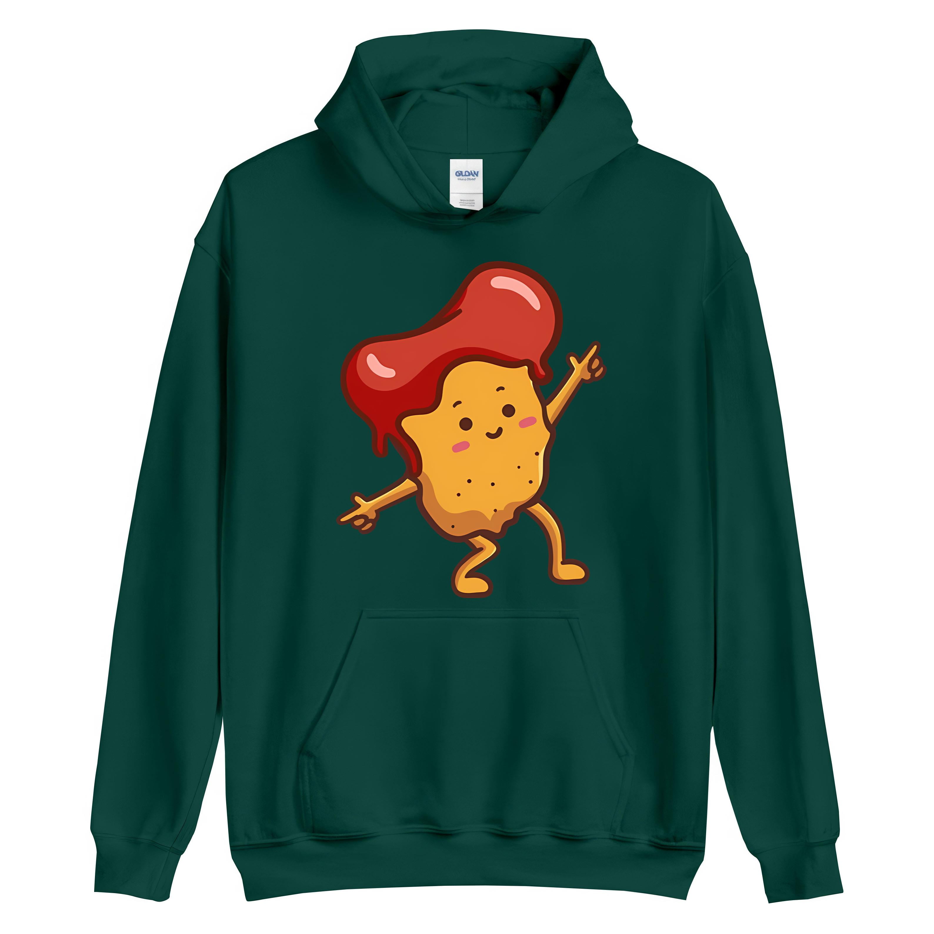 Chicken Nugget Ketchup Shirt – Funny Food Lover Meme Graphic Tee New ...