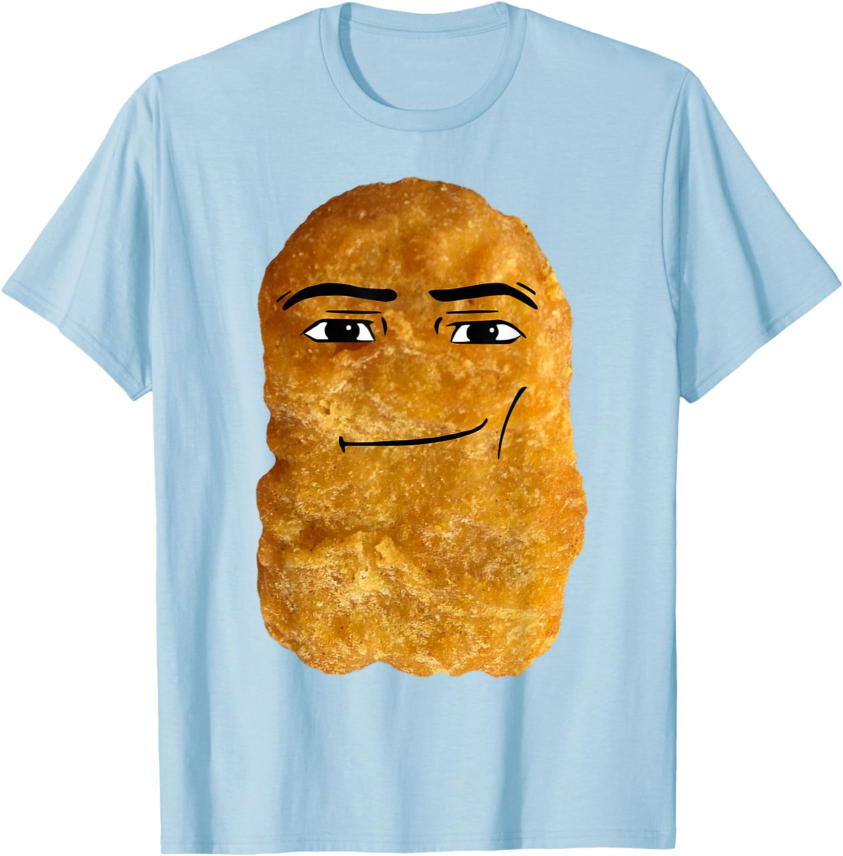 Chicken Nugget Meme Softstyle Unisex T-Shirt,Light Blue Color,Size M ...