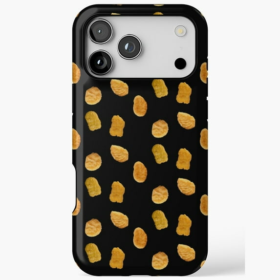 Chicken Nugget Pattern Funny Snack Art Phone Case Compatible iPhone 17 ...