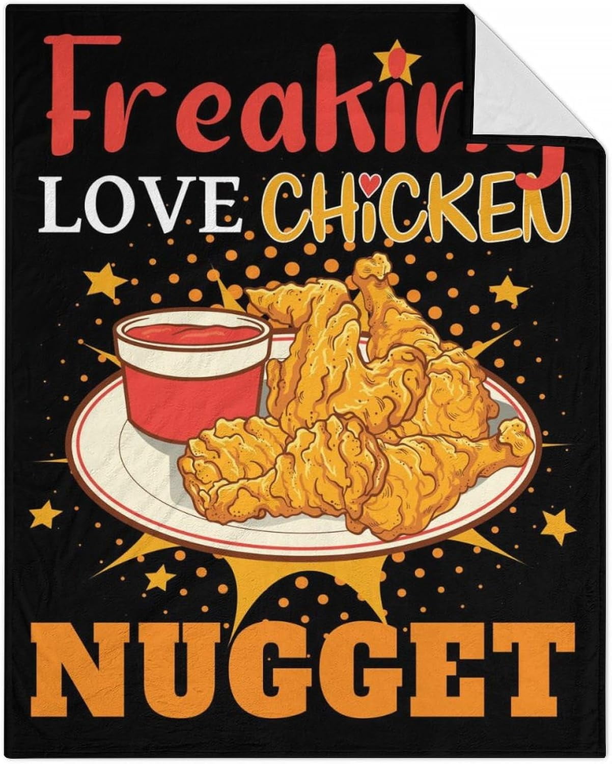 Chicken Nuggets Blanket Gift - es Funny Throw Blanket for Kids, Girls ...