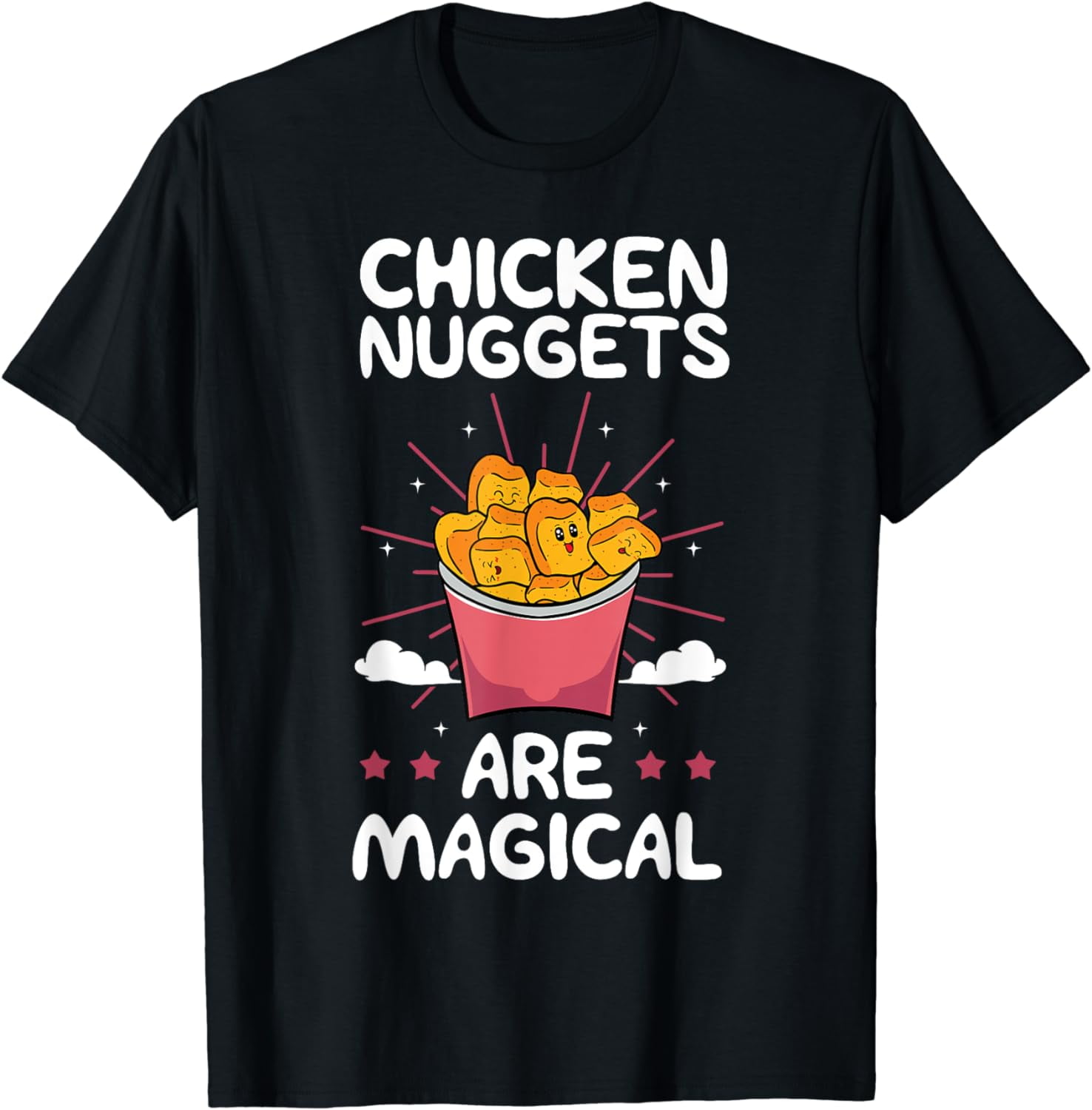 Chicken Nuggets Fans Nuggies Nug Eaters Fast Food Lovers T-Shirt ...