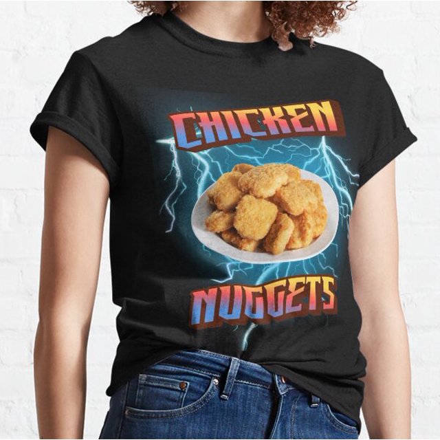 Chicken Nuggets,Funny Heavy Metal, Rap Bootleg Style Retro Chicken ...