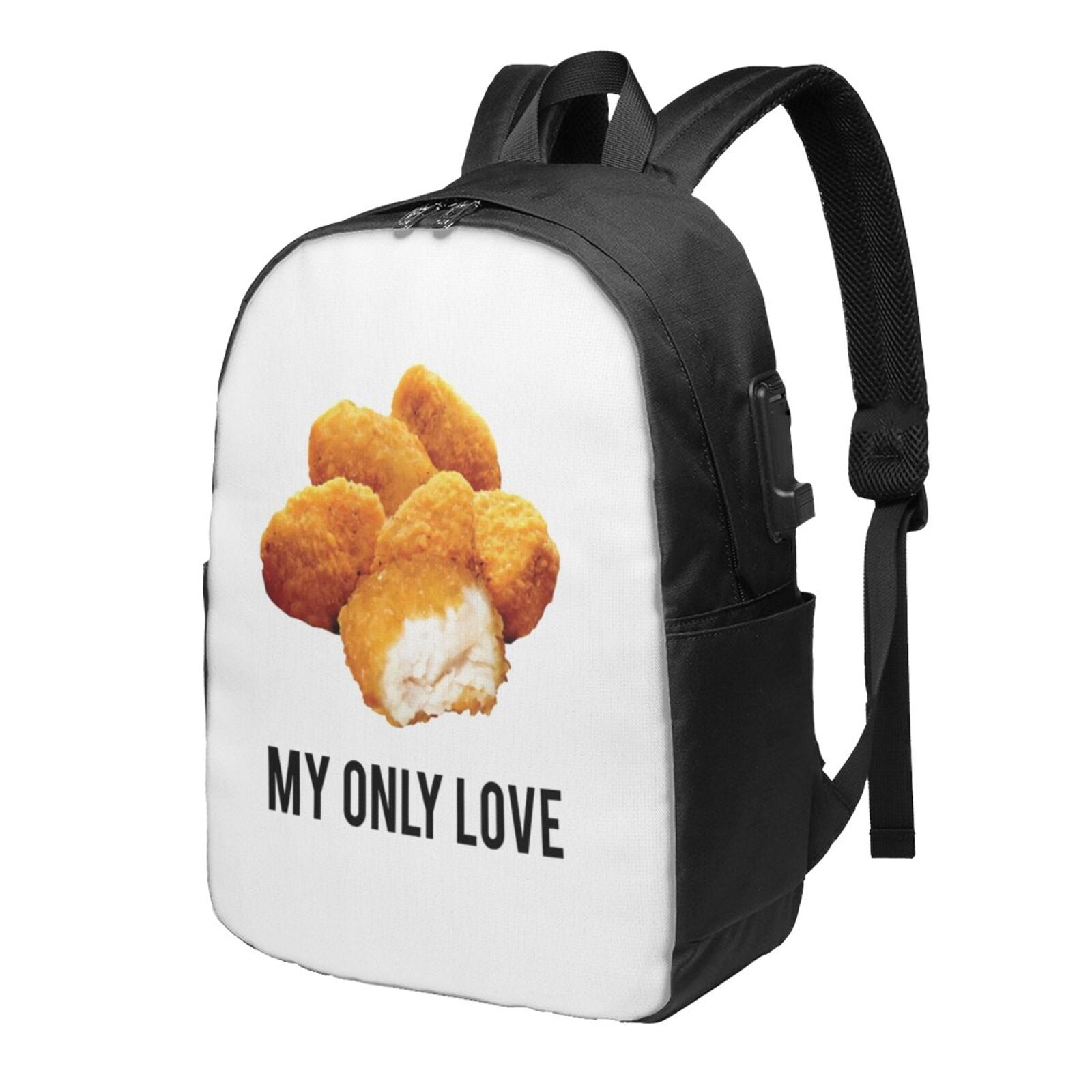 Chicken Nuggets My Only Love Backpack Fashion Travel Backpack Laptop ...