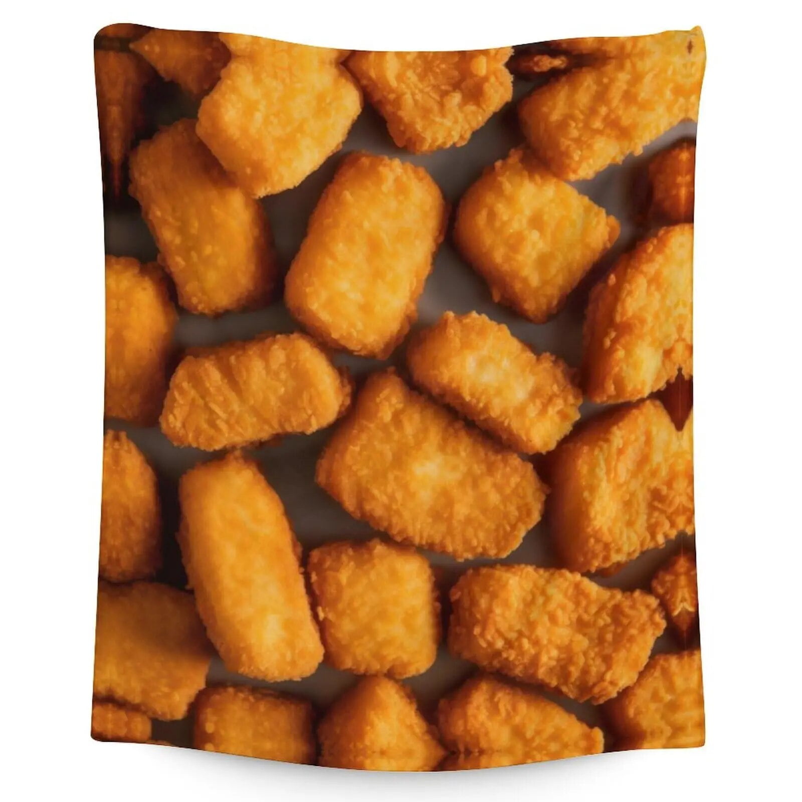 Chicken Nuggets Throw Blanket Delicious Meat Soft Flannel Blankets ...