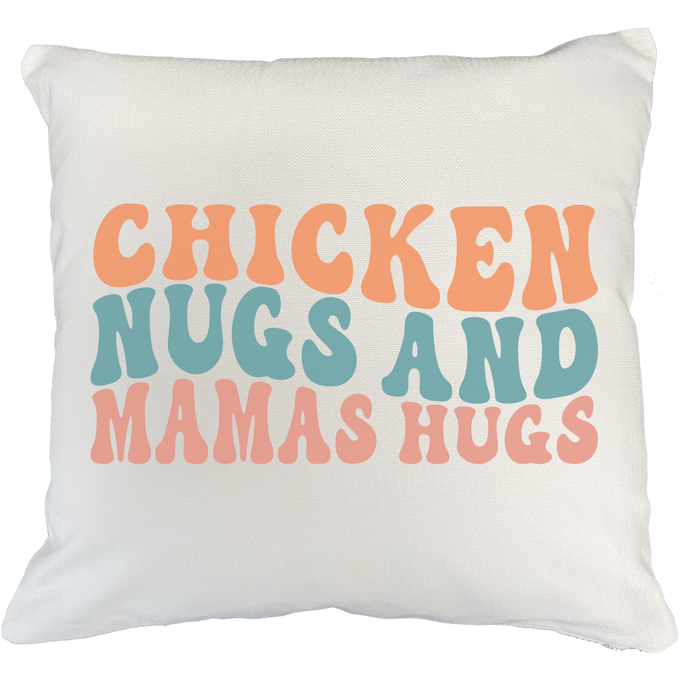 Chicken Nugs and Mama's Hugs Quote, Groovy Retro Wavy Text Merch Gift ...