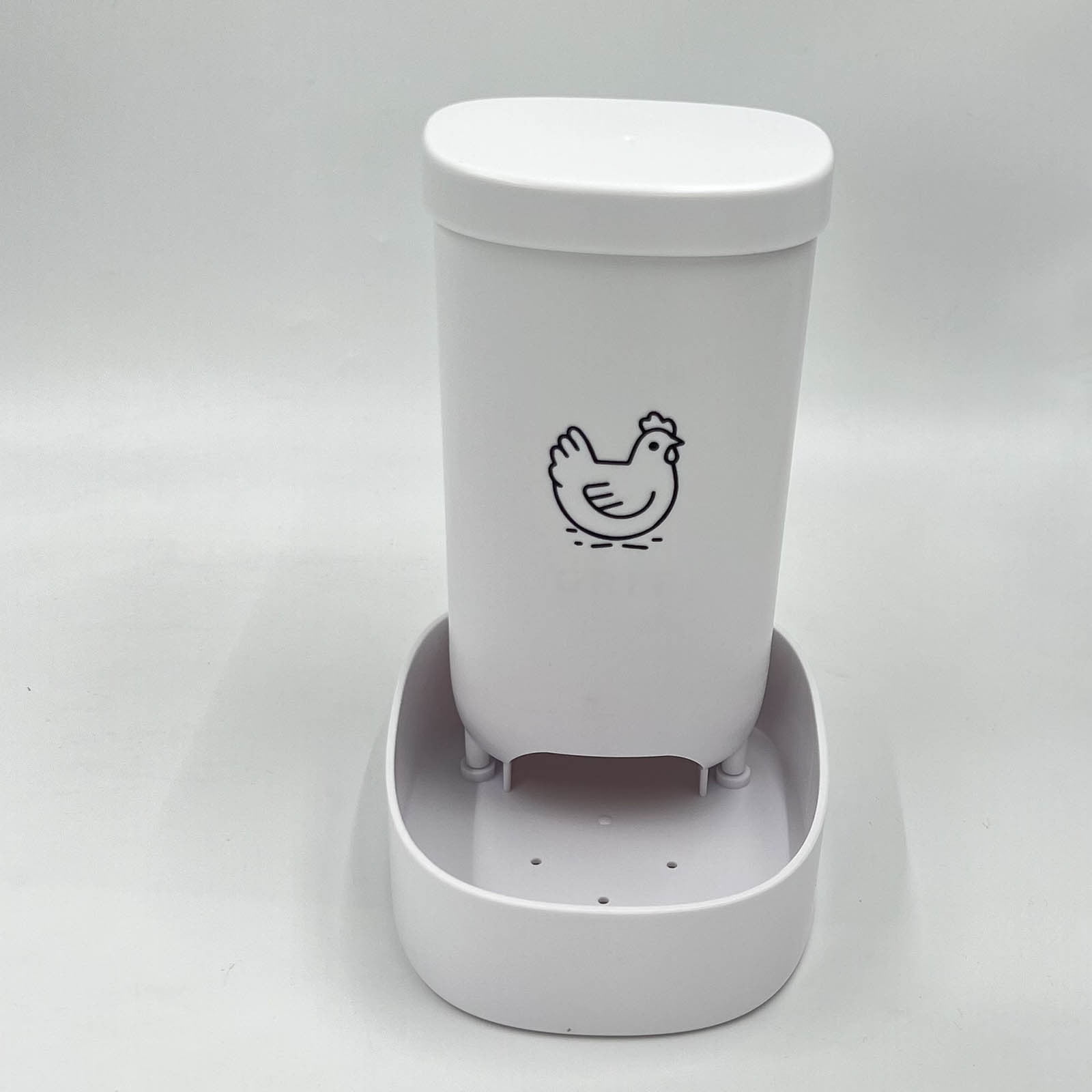 Chicken Oyster Shell Feeder and Grit Feeder with Lid, Automatic Chicken ...