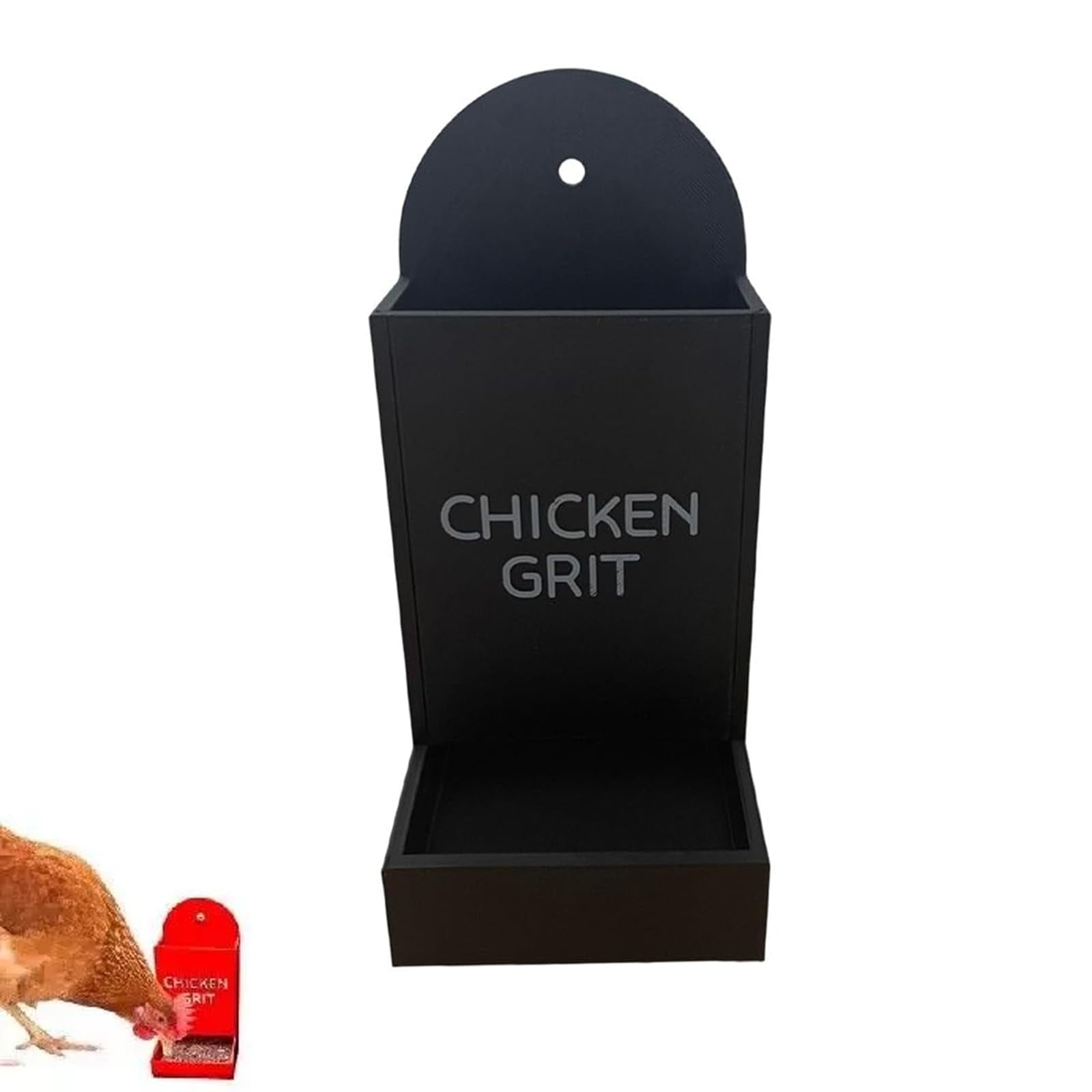 Chicken Oyster Shell and Grit Feeder, Hanging Chicken Feeder Trough ...