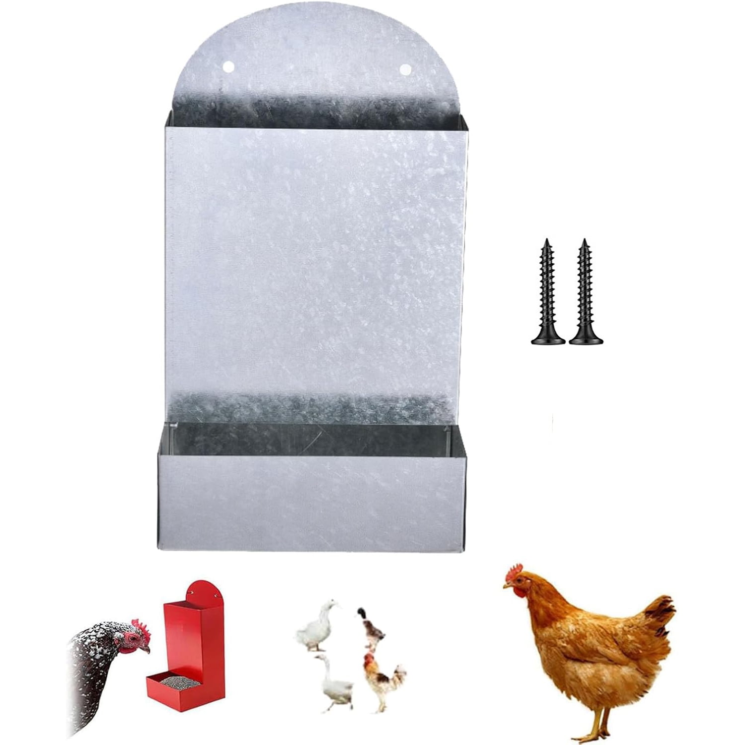 Chicken Oyster Shell and Grit Feeder – Oyster Shell Feeder,Hanging ...