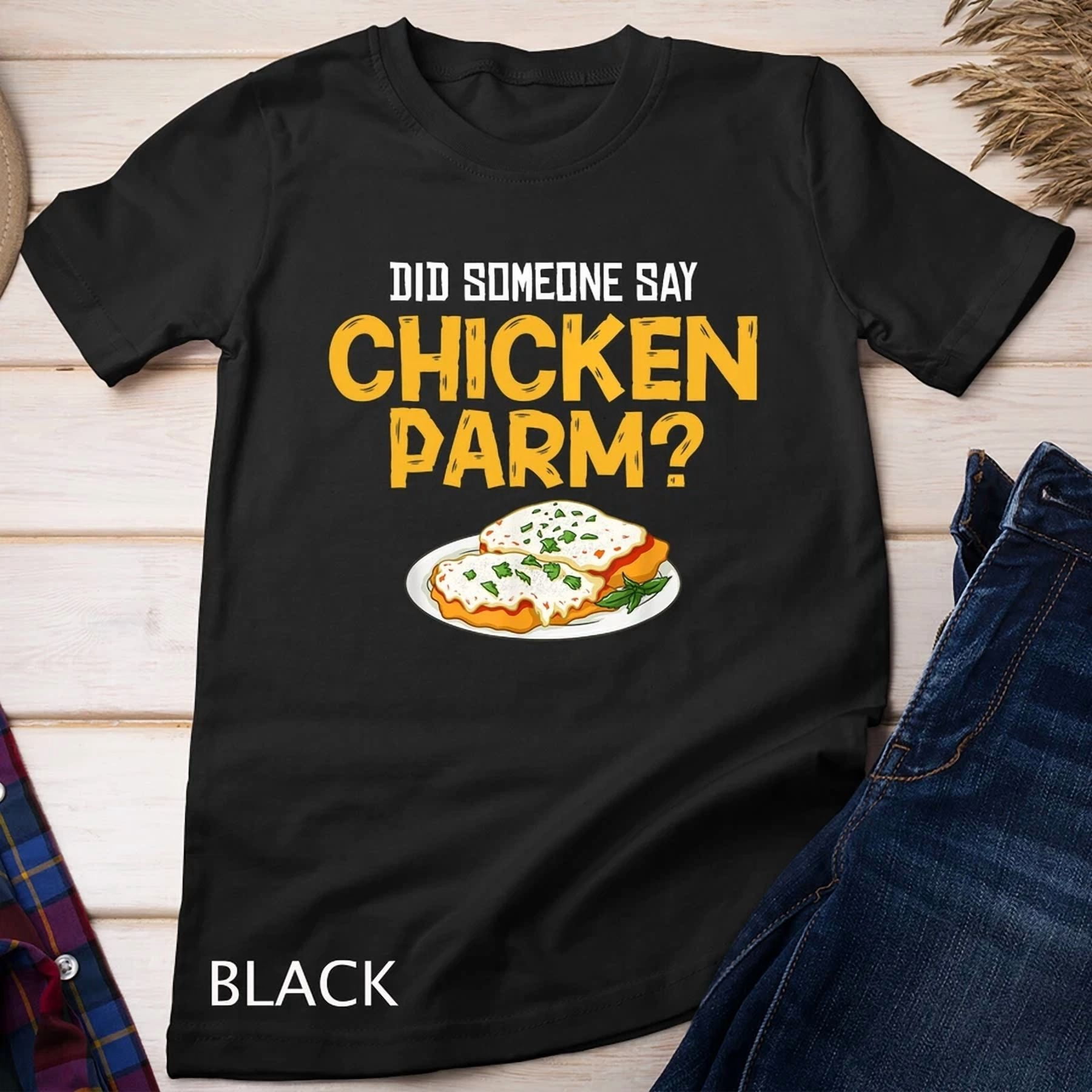 Chicken Parm Gift Parmigiana Parmesan Italian Food Cuisine Graphic Tee ...