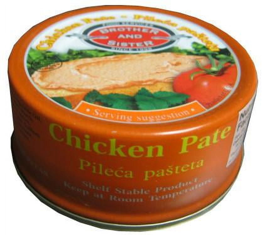 Chicken Pate - Pileca Pasteta (BroSis) 100g (3.5 oz) - Walmart.com