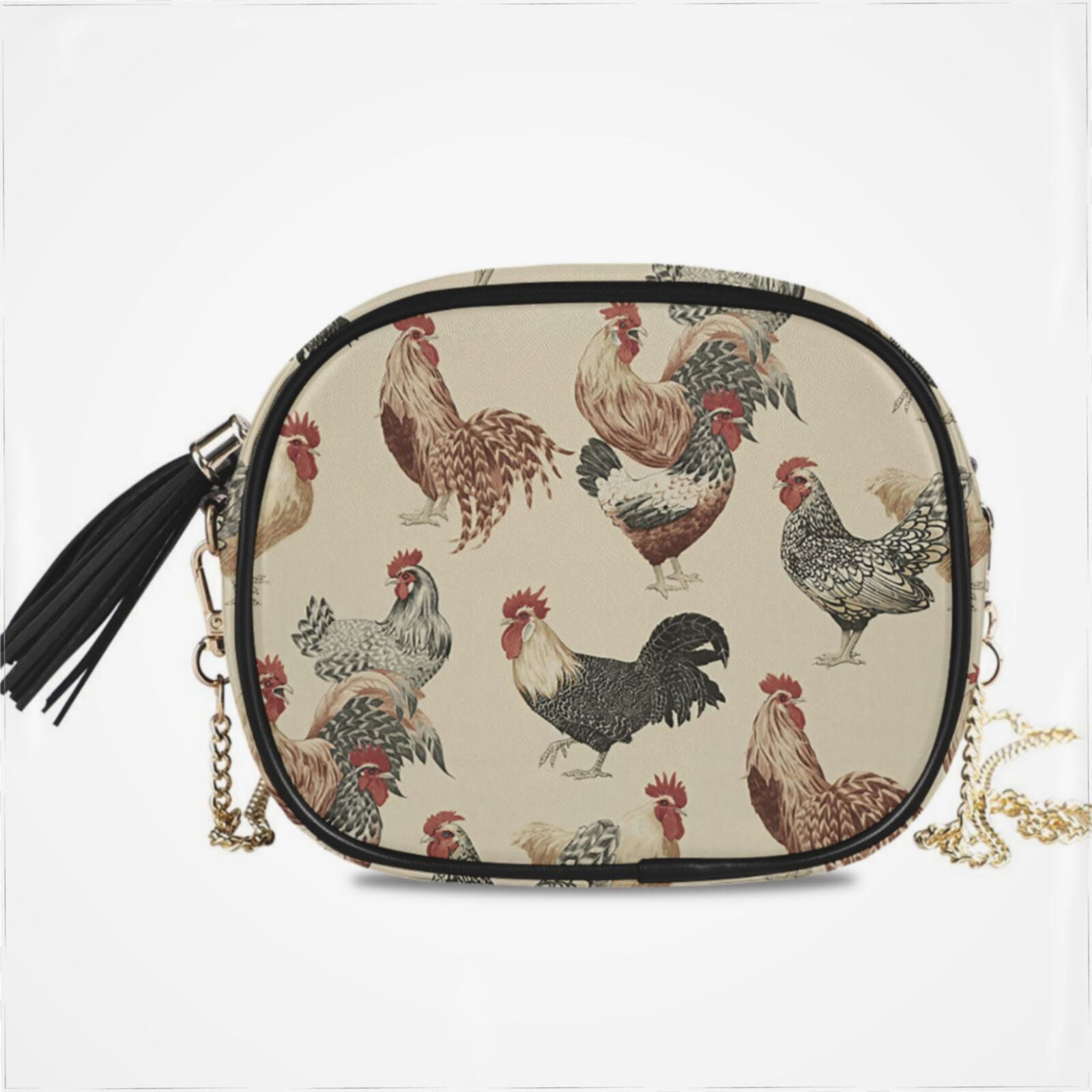 Chicken Pattern Women'S Vintage Crossbody Bag Fashion Purses Bag ...