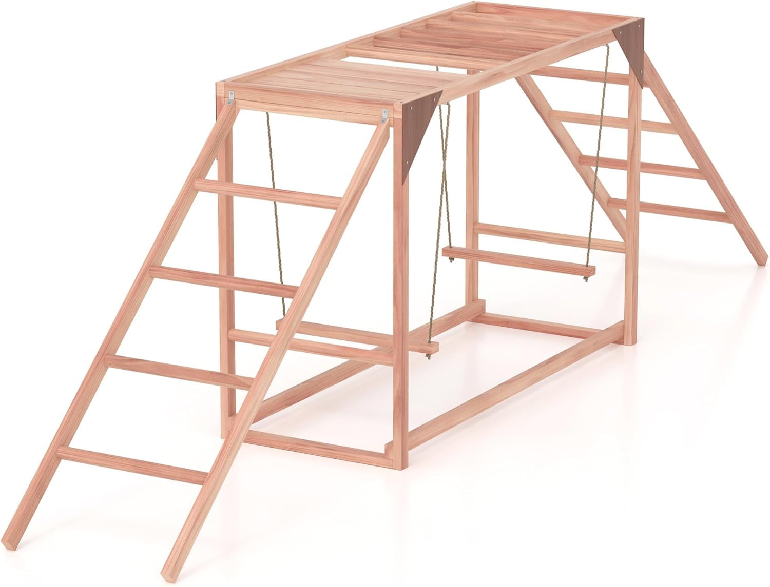 Chicken Perch with Ladder & Swing for Chicken Coop, Roosting Bars ...