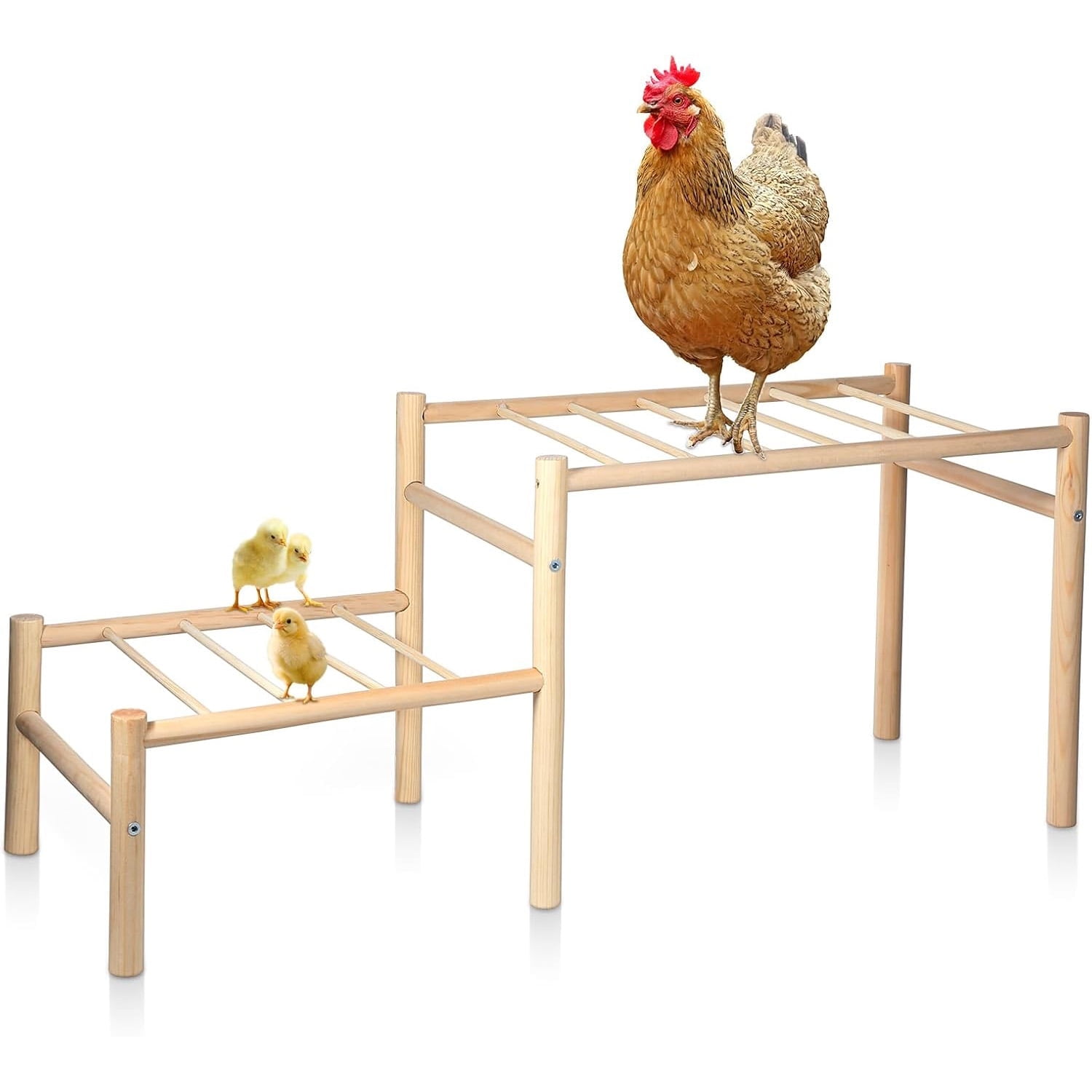 Chicken Perch, Roosting Ladder for Chicken Coop, Jungle Gym & Toys for ...