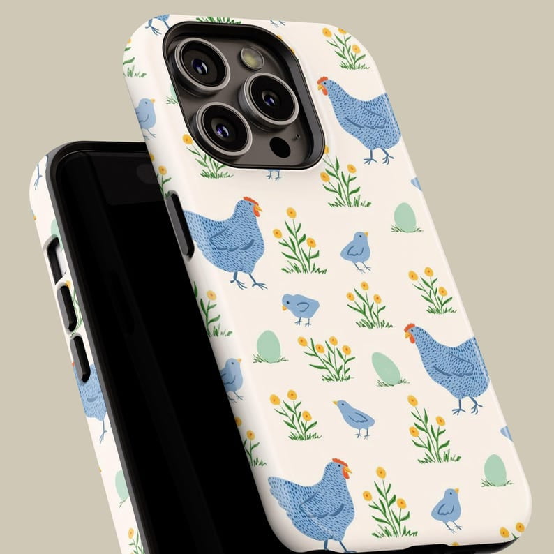 Chicken Phone Case for iPhone 11-17 Farm Animal Art Design - Walmart.com