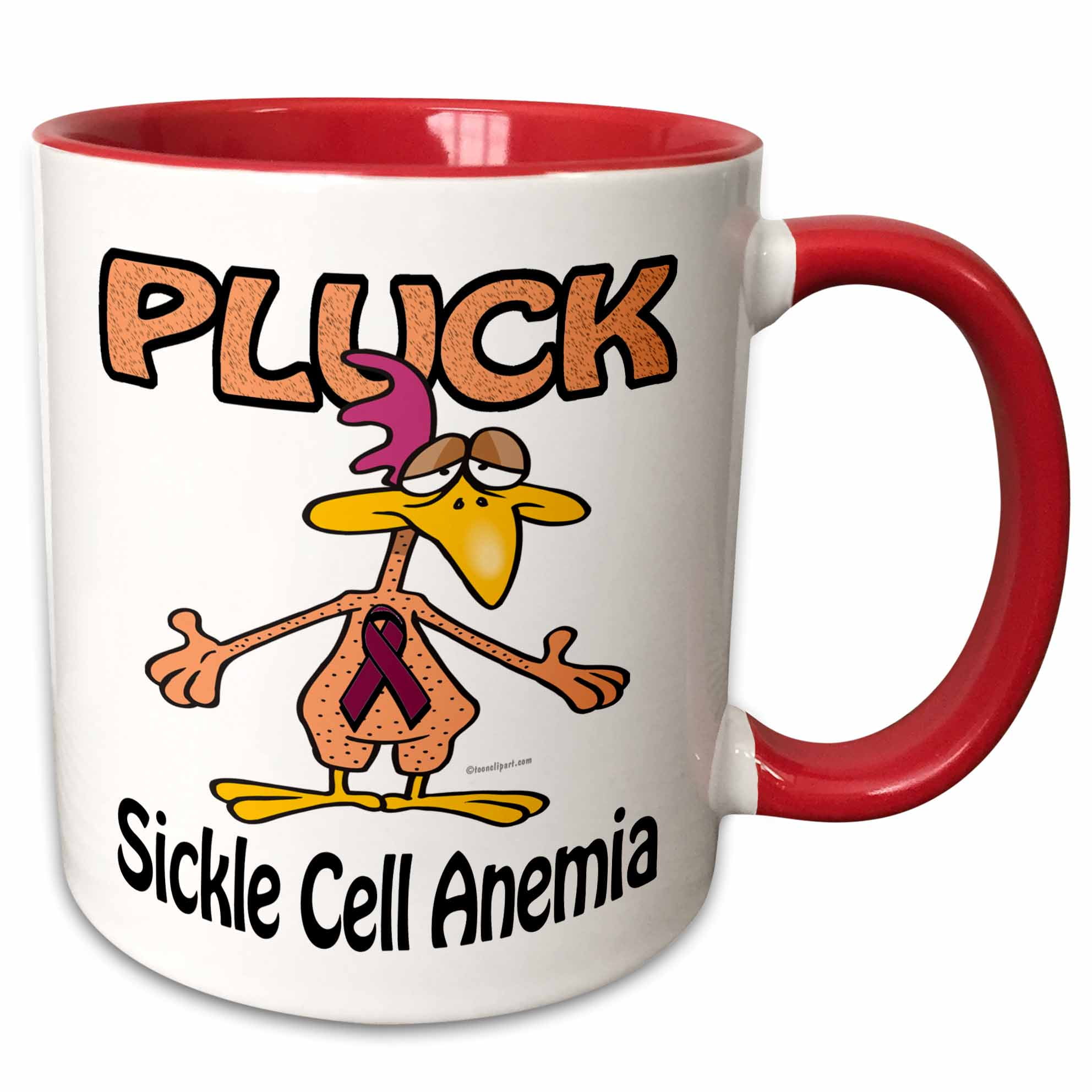 3drose, Chicken Pluck Sickle Cell Anemia Awareness Ribbon Cause Design ...