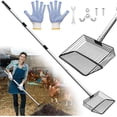 Chicken Poop Scooper 10 Inch, Anglecai Large Chicken Coop Litter Scoop ...