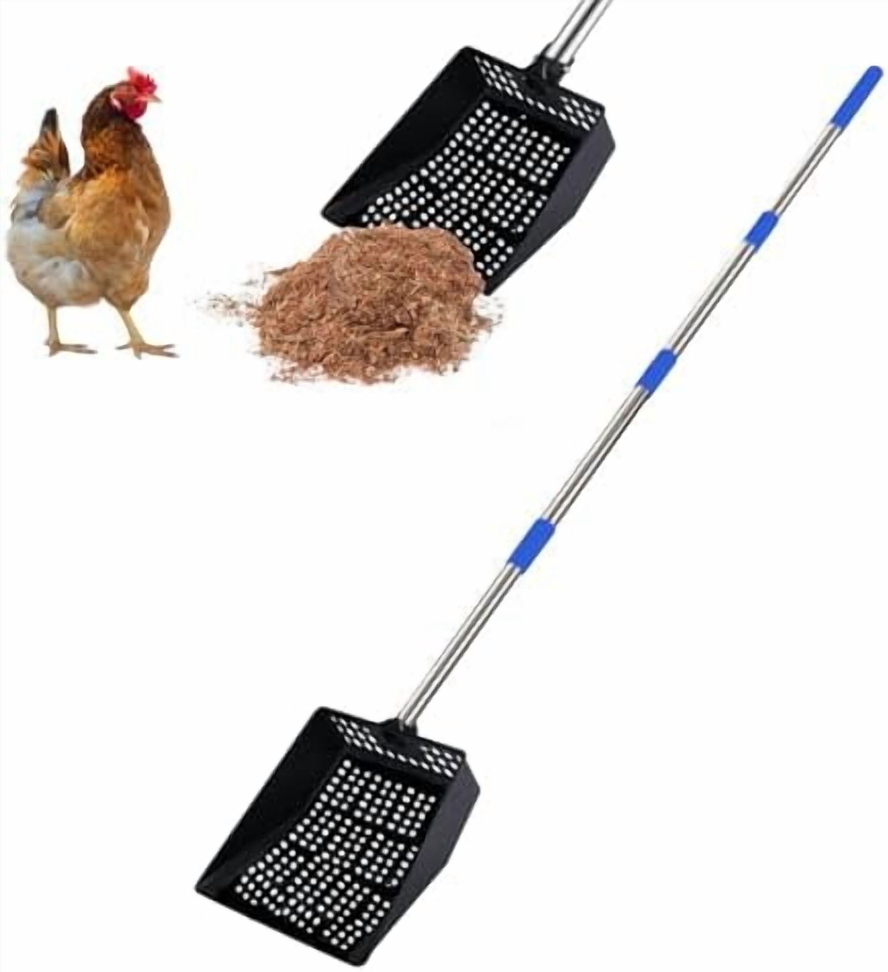 Chicken Poop Scooper,Big Sifting Shovel for Farm Chicken and Coop Goat ...