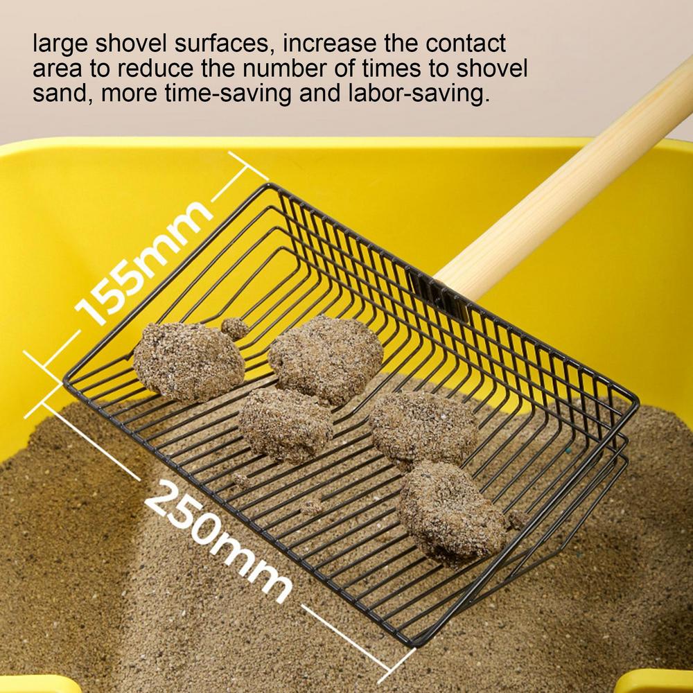 Chicken Poop Scooper Detachable Long Handle Sifting Shovel Metal Poop ...