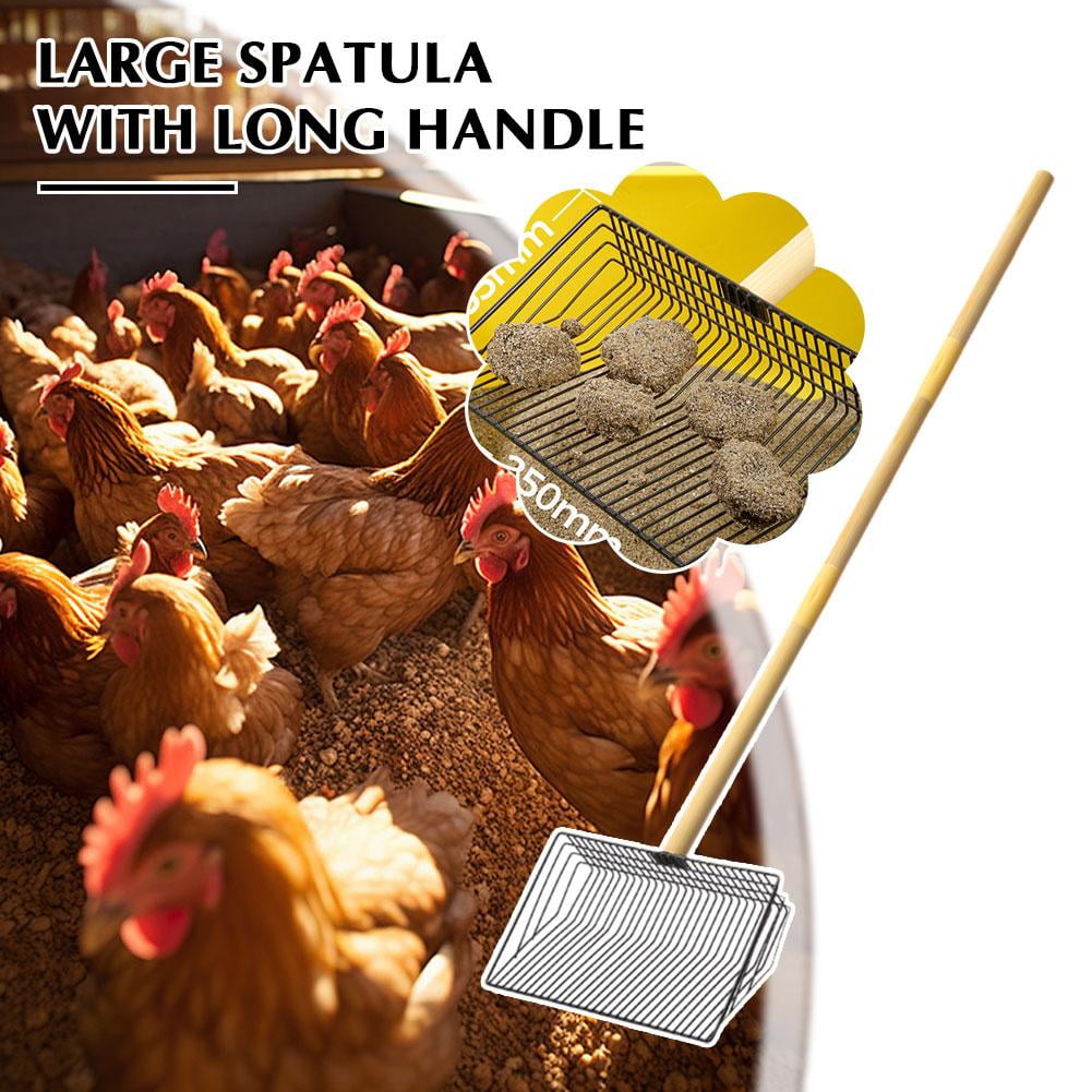 Chicken Poop Scooper Metal Detachable Chicken Coop Shovel Cleaning ...