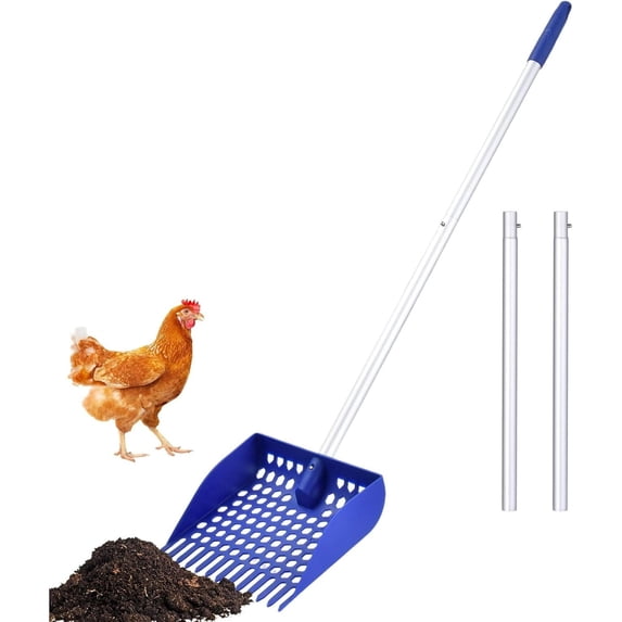 Chicken Poop Scooper&Rake-Chicken Coop Scoop for Sand | Poultry ...