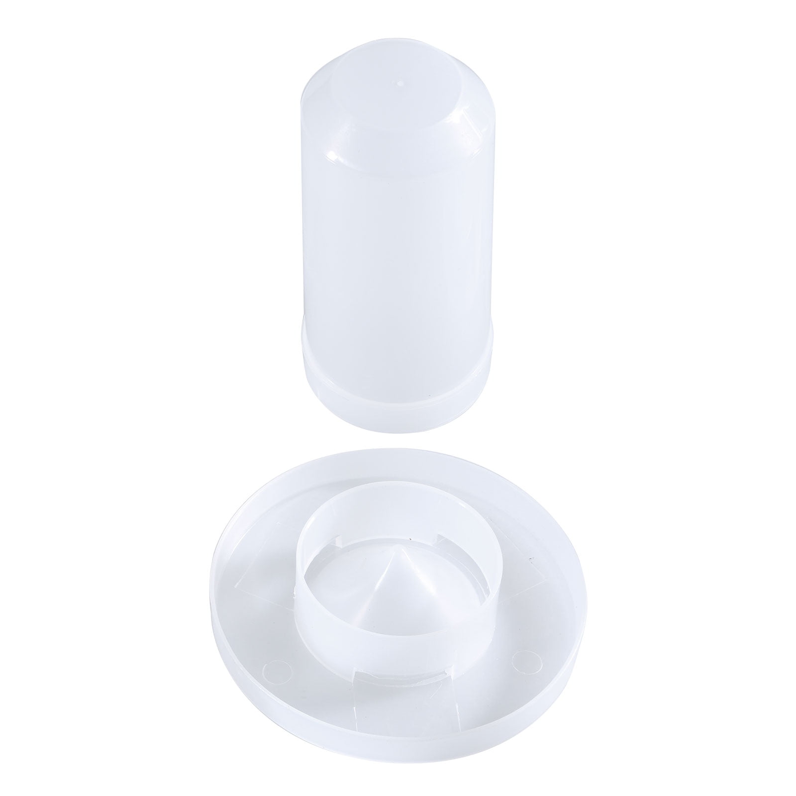 Chicken Poultry Transparent Design Feed Bucket Outdoor Practical Bird ...