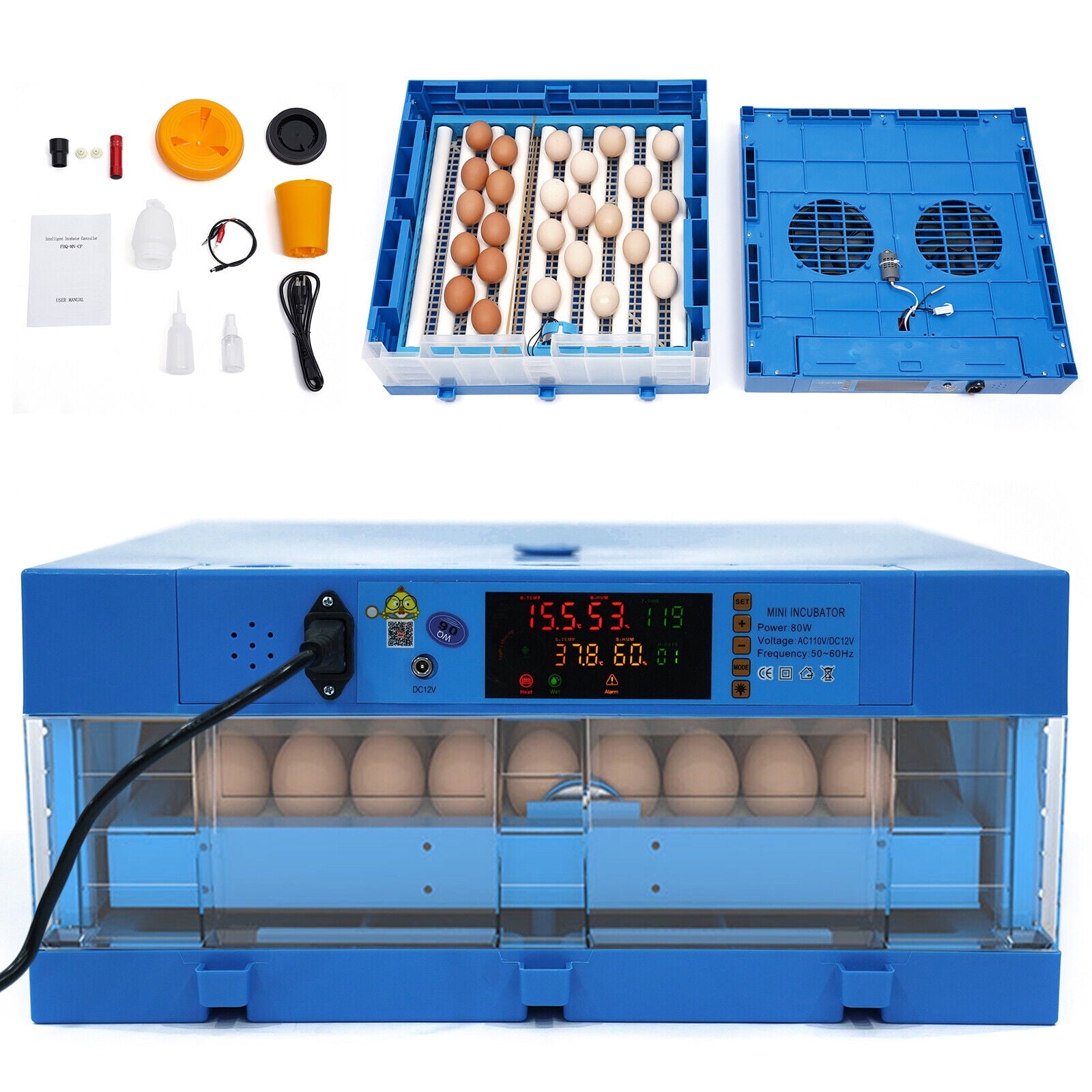 Chicken Quail Chick Hatcher Incubators Automatic Egg Incubator For ...