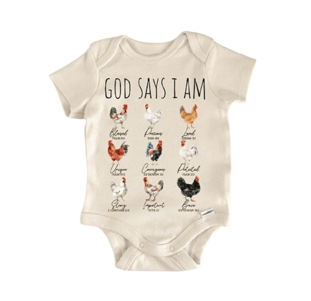 Chicken Religious God - Baby Boy Girl Clothes Infant Bodysuit Funny ...
