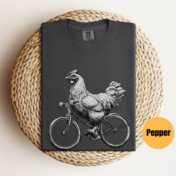 Chicken Riding Bike Shirt Farm Shirt Farmer Shirt Chicken Lovers Tee ...