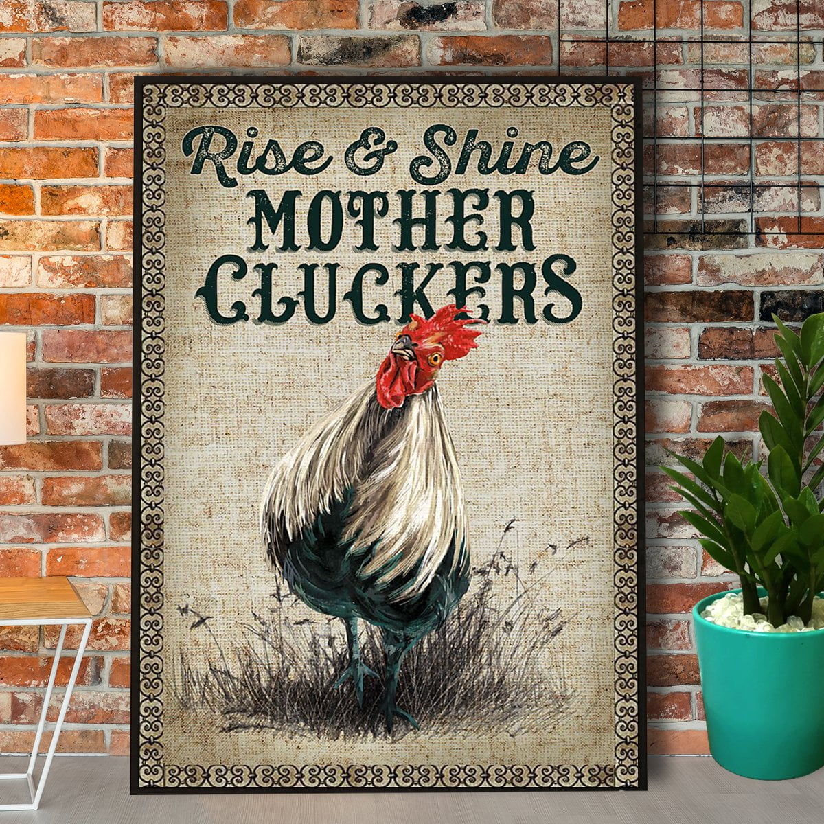Chicken Rise And Shine Mother Clucker Paper Poster No Frame 16 x 24 ...