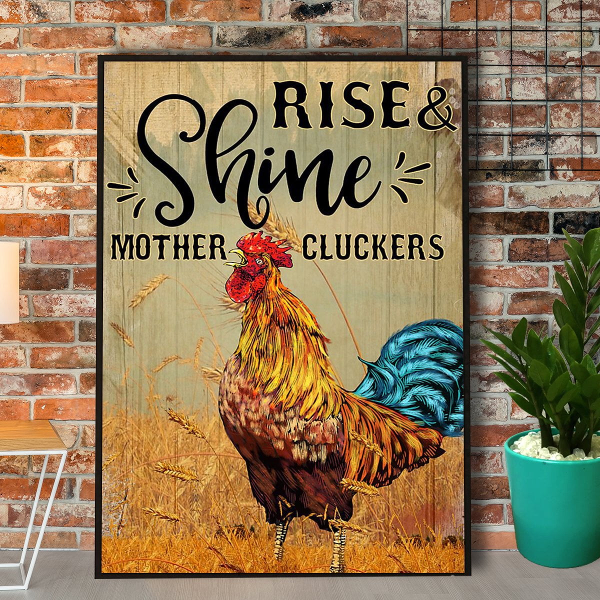 Chicken Rise & Shine Mother Cluckers Farm Paper Poster No Frame 16 x 24 ...