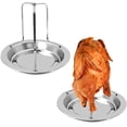 Chicken Roaster Rack,2 Pack Stainless Steel Beer Can Chicken Holder ...