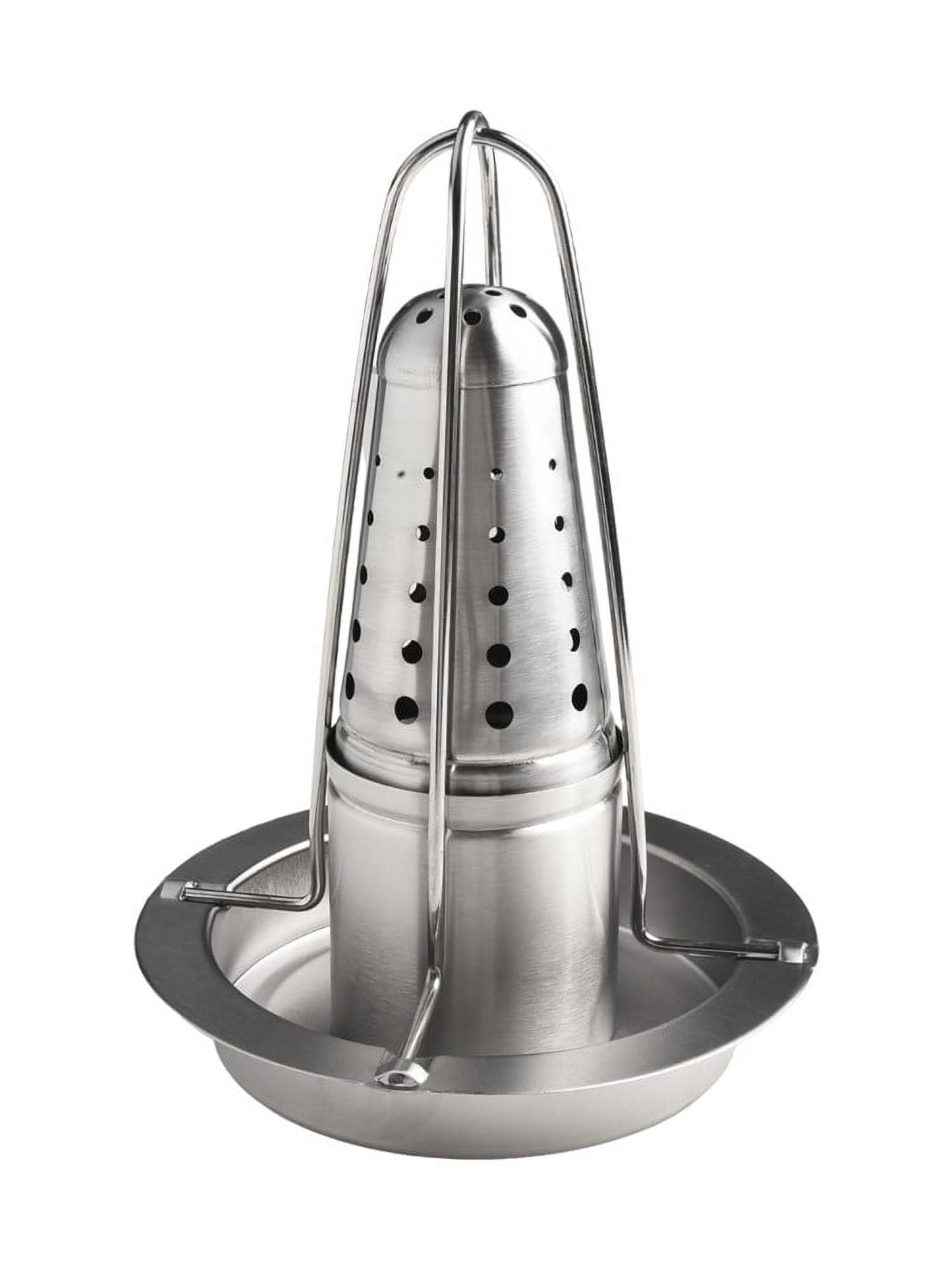 Chicken Roaster Stand Stainless Steel Beer Can Vertical Chicken Holder ...