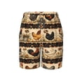 Chicken Rooster Beach Pants Lightweight Teen Shorts with Mesh Lining ...