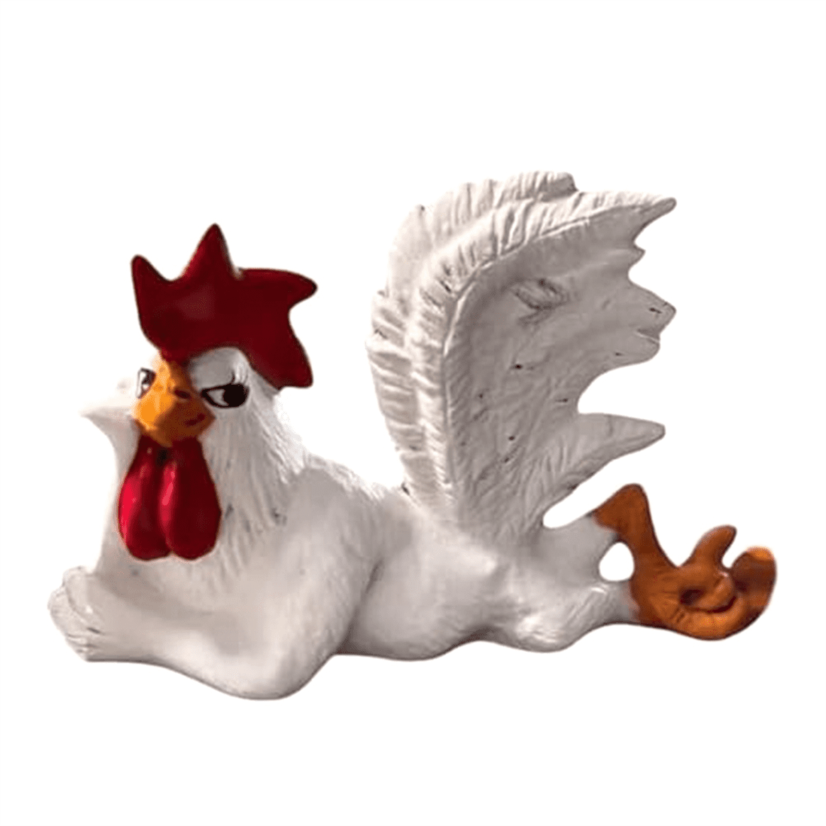 Chicken Rooster Decor Statue, Small Resin Cocks Figurine Sculpture ...